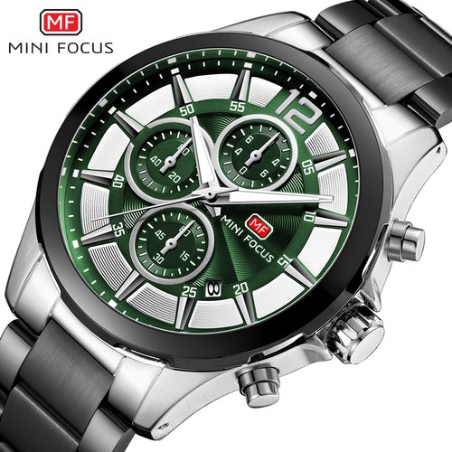 MINI FOCUS Men Watch Chronograph Calendar Wristwatch Business Watch Male Watches | eBay