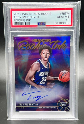 2021-22 Panini NBA Hoops Rookie Ink Trey Murphy III #RI-TM Rookie Auto ...