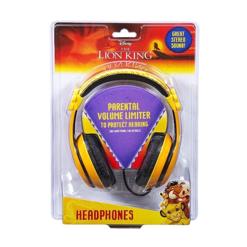 Disney Lion King Kids Headphones Adjustable Volume Limiter 3.5mm Jack ...