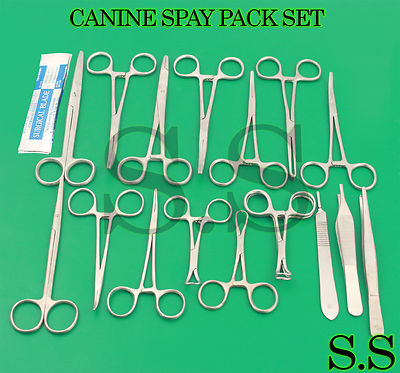 3- CANINE SPAY PACK SET SURGICAL,VETERINARY INSTRUMENTS DS-1059 | eBay