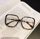 Retro Oversize Square Eyeglass frames Fashion Spectacles Clear lenses ...