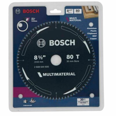 Bosch Multi-Material Circular Saw Blade 216mm/8-1/2" 30mm Bore 80T ...