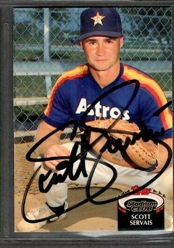 1992 Topps #509 Scott Servais Houston Astros Baseball signed autograph ...