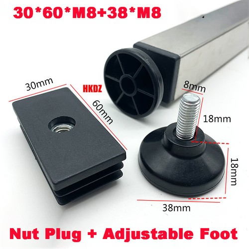 Square Height Adjustable Table Foot Furniture Leveling Machine Feet/Nut ...
