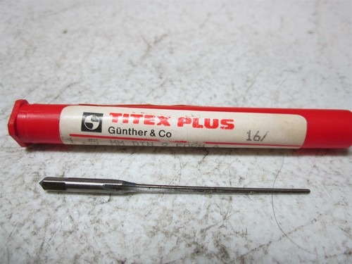 Titex Plus (F3317) 1 , 5mm DIN 9 Form A High Speed Steel 3 Fl Straight ...