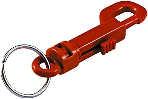 Lucky Line Plastic Bolt Snap Key Chain Clip On 5-Pack Split Ring ...