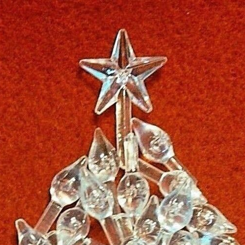 SMALL CLASSIC CLEAR STAR Ceramic Christmas Tree Topper No Bulbs | eBay
