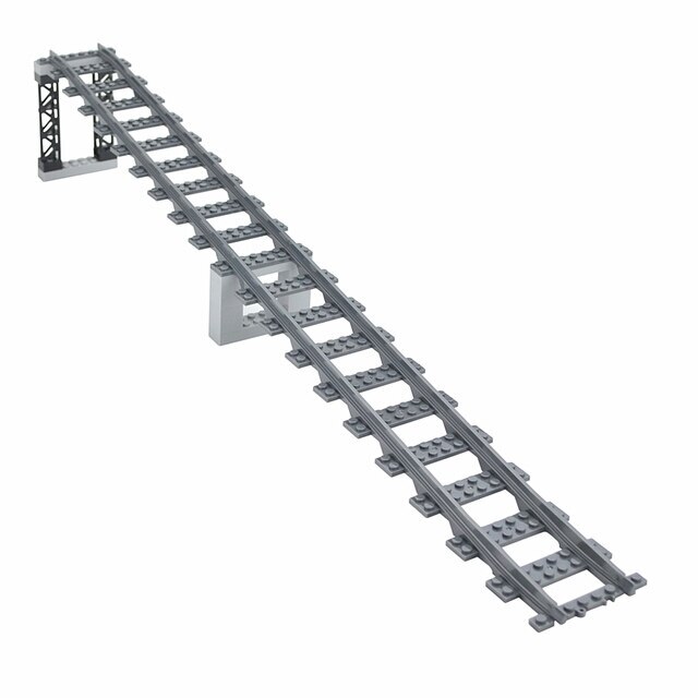 Track Crossing Switch Forked Rail for Lego Kit Train Building Blocks ...