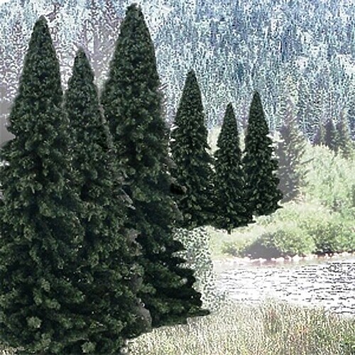 Woodland Ready Made Trees Value Pack - Evergreen 2''-4'' (18) - Model ...