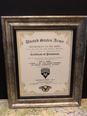 SPECIALIST SEVEN / SPC-7 (E-7) U.S. Army ~ Commemorative Promotion ...