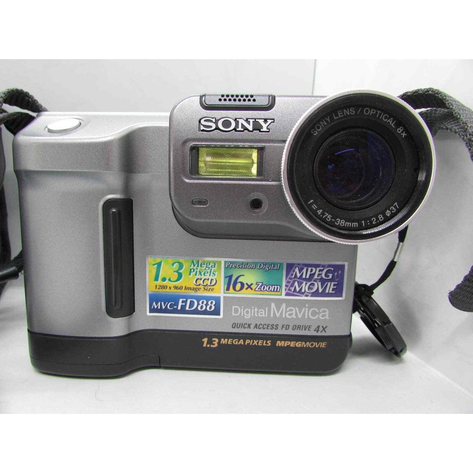 Sony Mavica MVC-FD88 1.3 MP Digital Camera Floppy Disc Case No Charger ...