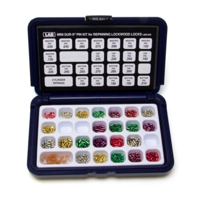 LAB Locksmith Lock Pin Kit-Lockwood, Whitco Pinning Kit-LPKLW-Free ...