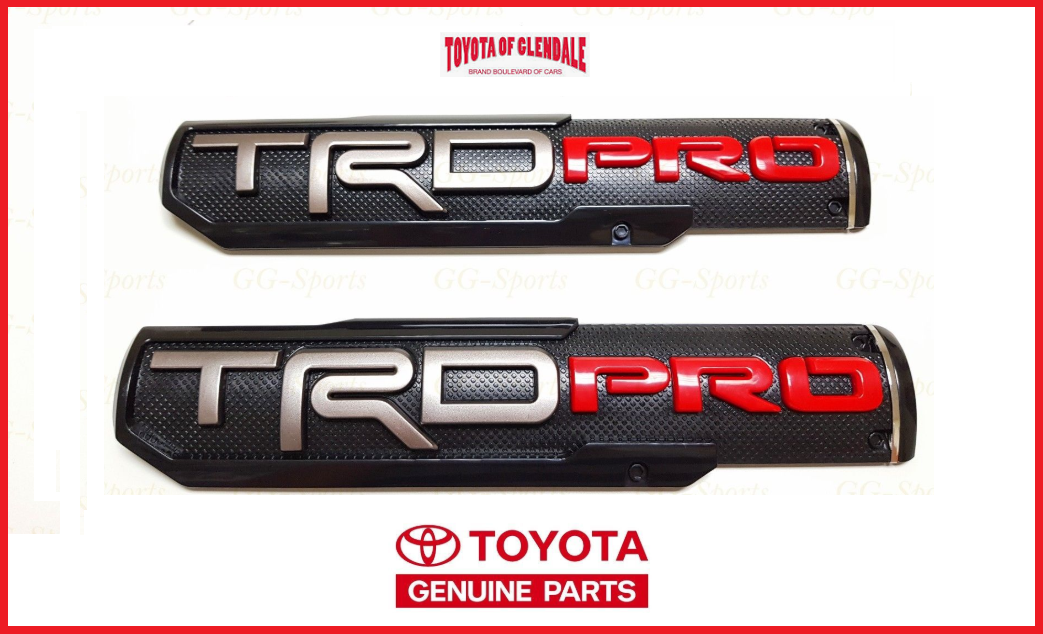 2016-2023 TOYOTA TACOMA TRD PRO DOOR EMBLEM SET GENUINE 75427-04060/ ...