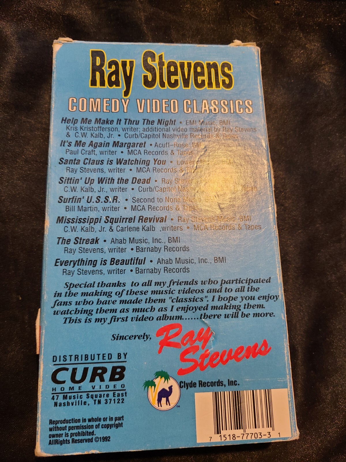 Ray Stevens Comedy Video Classics VHS Curb 715187770331| eBay
