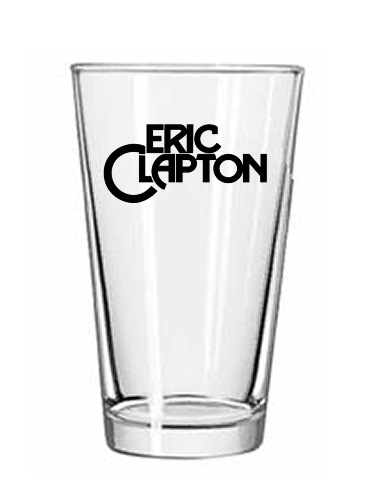 Eric Clapton - Rock and Roll - 16 oz Pint Beer Glass Pub Seltzer Tea ...