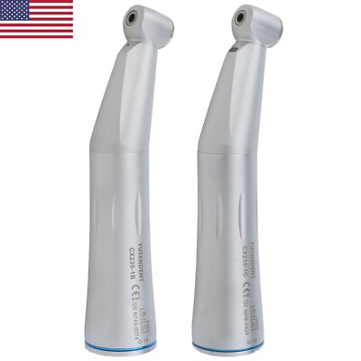 COXO Dental Slow Low Speed Contra Angle Handpiece 1:1 Inner Water Fiber ...