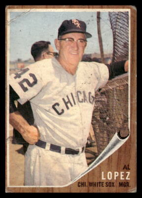 1962 Topps Al Lopez #286 Chicago White Sox Baseball Card | eBay