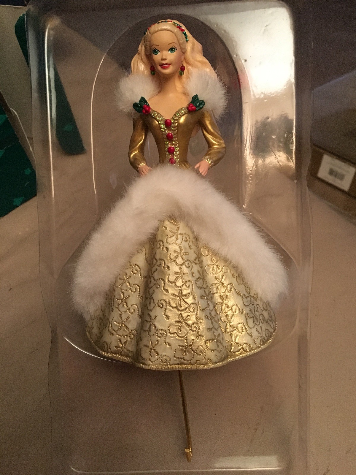 Hallmark Holiday Barbie Stocking Hanger 1995 – Original Box! And Barbie ...