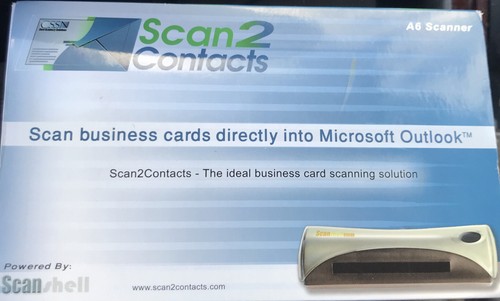 Scan Shell scan 2 contacts a6 scanner | eBay