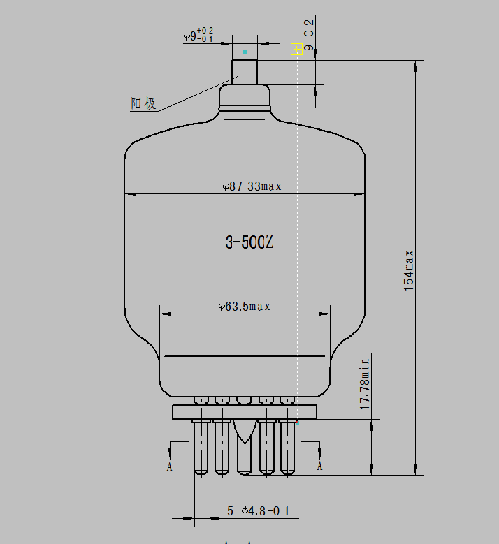 3-500Z Electron Tube 3-500 Triode tube REPLACE 3-500ZG Power vacuum ...