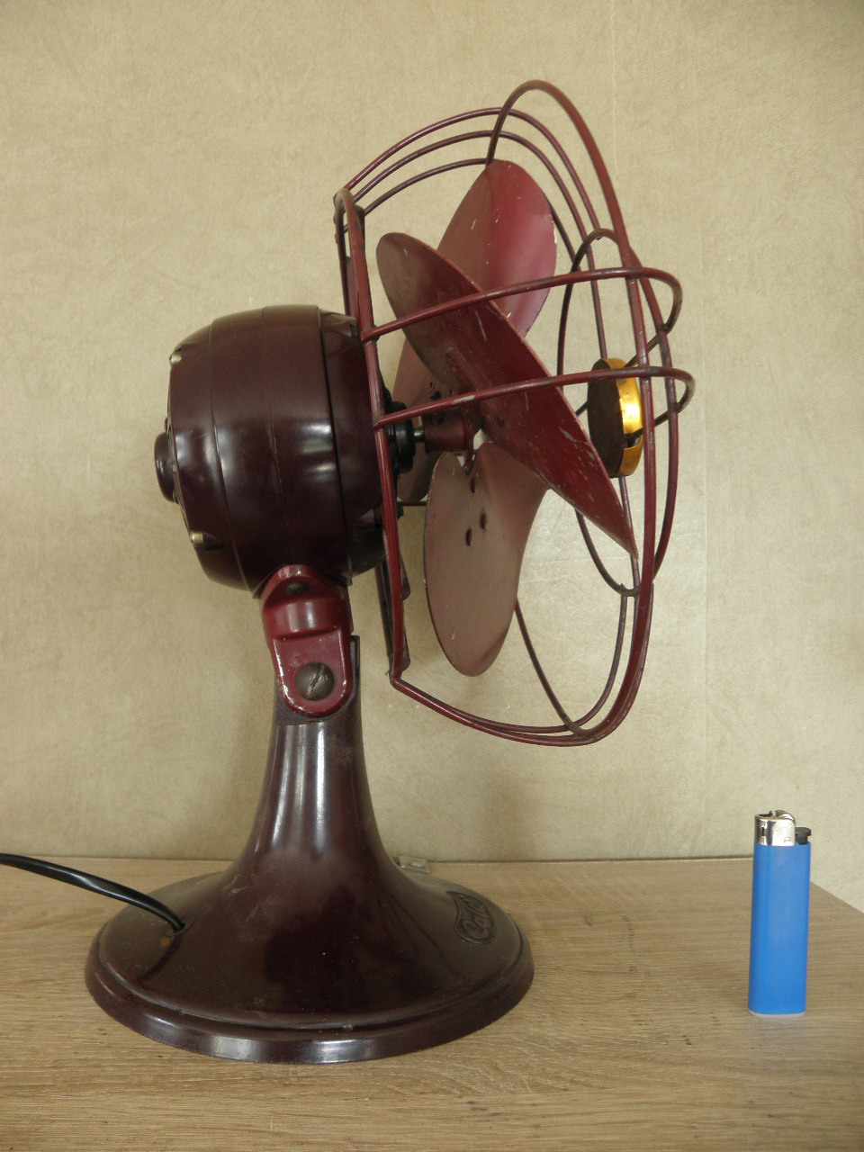 vintage electric fan old retro bakélite machine age antique mid century ...