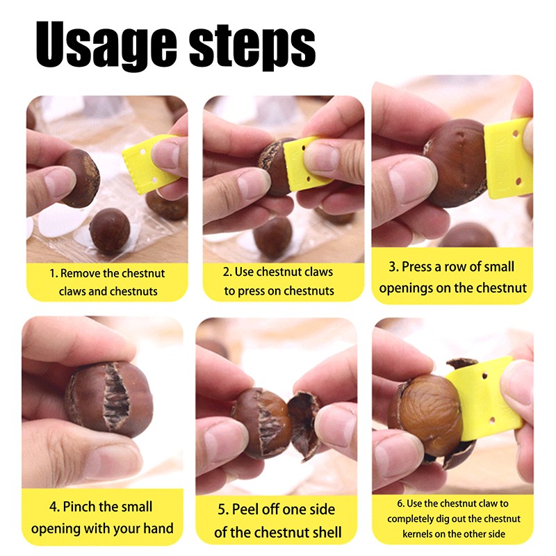 10 Pcs Chestnut Peeler Chestnut Opener Plastic For Chestnuts Shell ...