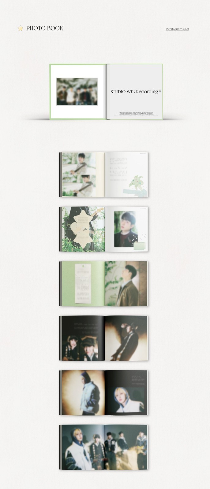 ONEWE - STUDIO WE : Recording #4 Photo Card CD K-pop Book Disc Boy Band ...