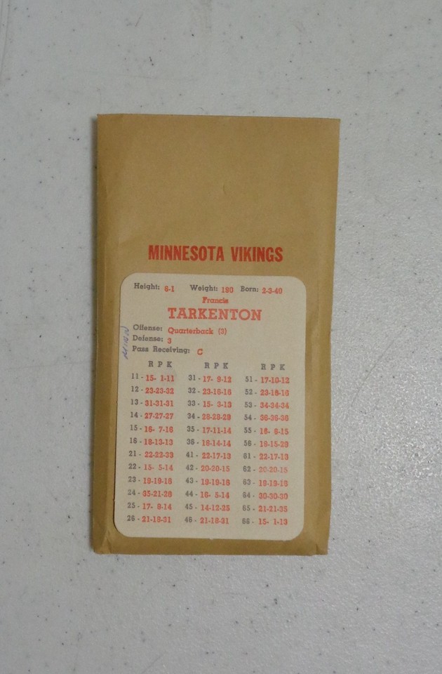 APBA 1964 Edition FOOTBALL Game with 1962 Season Card Set + Roster ...