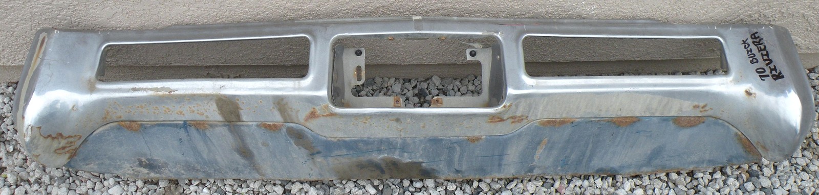 1970 Buick Riviera Rear Bumper X | Triple Plated Chrome | OEM | Vintage