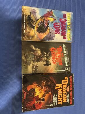 Lot Of 3 Gordon R.Dickson Fantasy Paperback Books Dragon Knight War ...