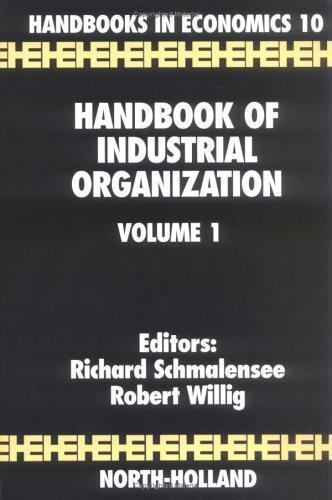 Handbook of Industrial Organization by Robert Willig (1989, Hardcover ...