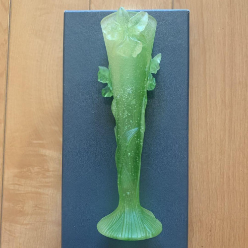 Rare Daum France Crystal Glass Vase Single Flower Vase with Box | eBay