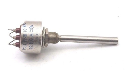 POTENTIOMETER OLD 22K OHM 20% LOG W/O ONN/OFF NOS 1PC. CA305U12F030717 ...