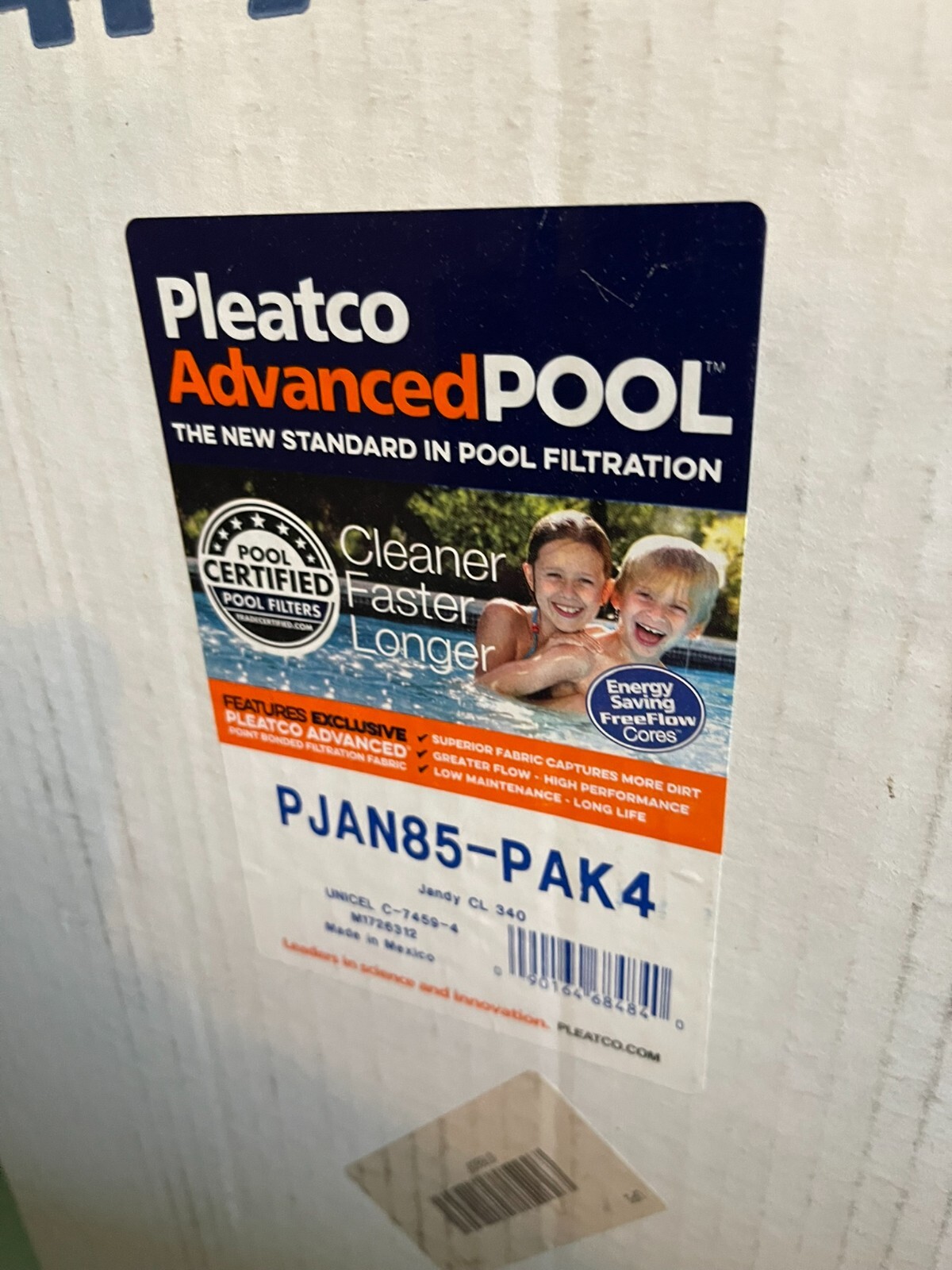 Pleatco PJAN85-PAK4 Replacement Filter Cartridge - 4 Pack for sale ...