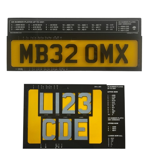 4D 3D Reg Plate Jig Number Spacing Kit 2 JIGS (Standard Oblong + 4x4 ...