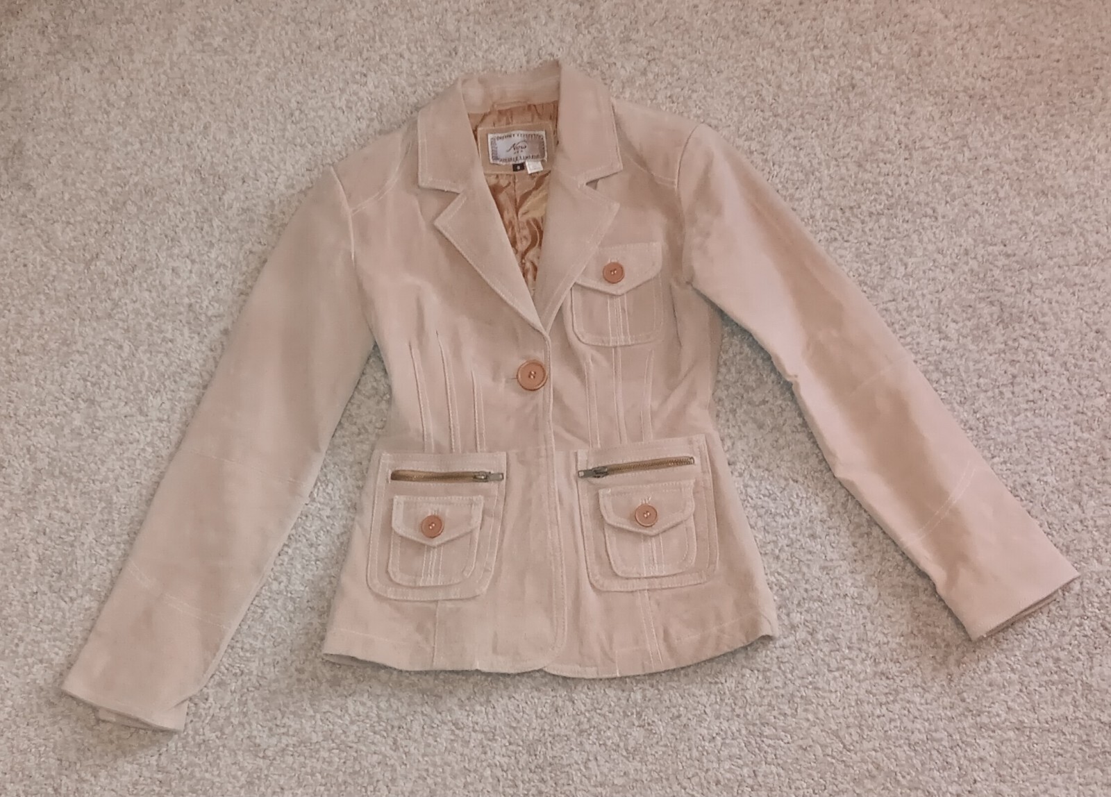 Woman’s 100% Leather Blazer Size SMALL Jacket | eBay