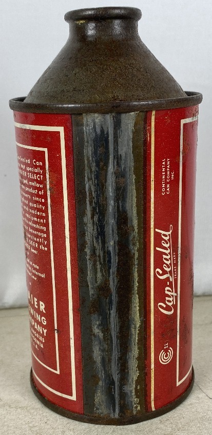 Vintage 1950's Cone Top Beer Can Maier Select Beer Los Angeles, CA | eBay