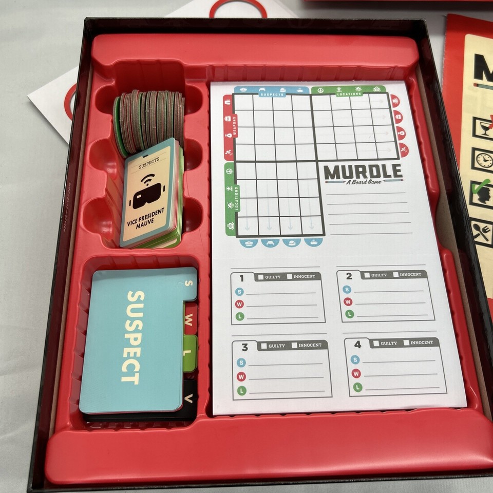 Murdle Murder Mystery Board Game - A Game Of Deadly Deductions Goliath ...