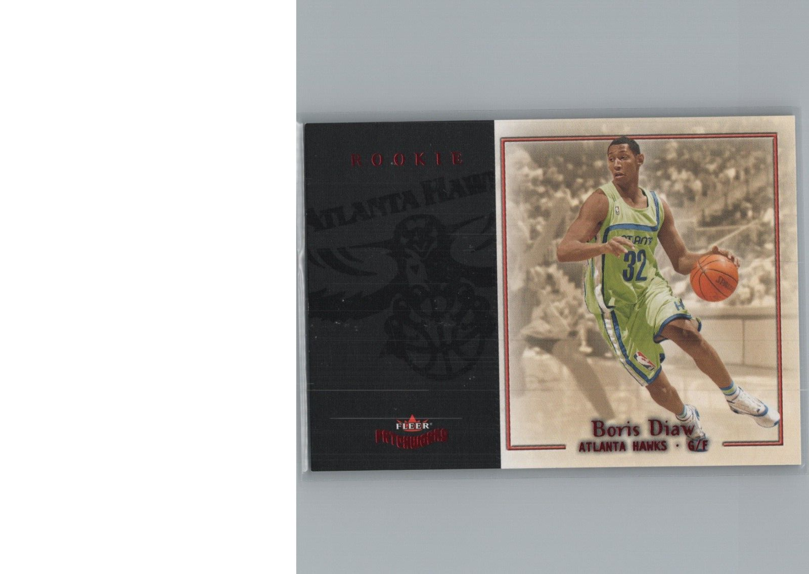 2003-04 Fleer Patchworks BORIS DIAW ROOKIE RC RUBY PARALLEL #97 HAWKS ...