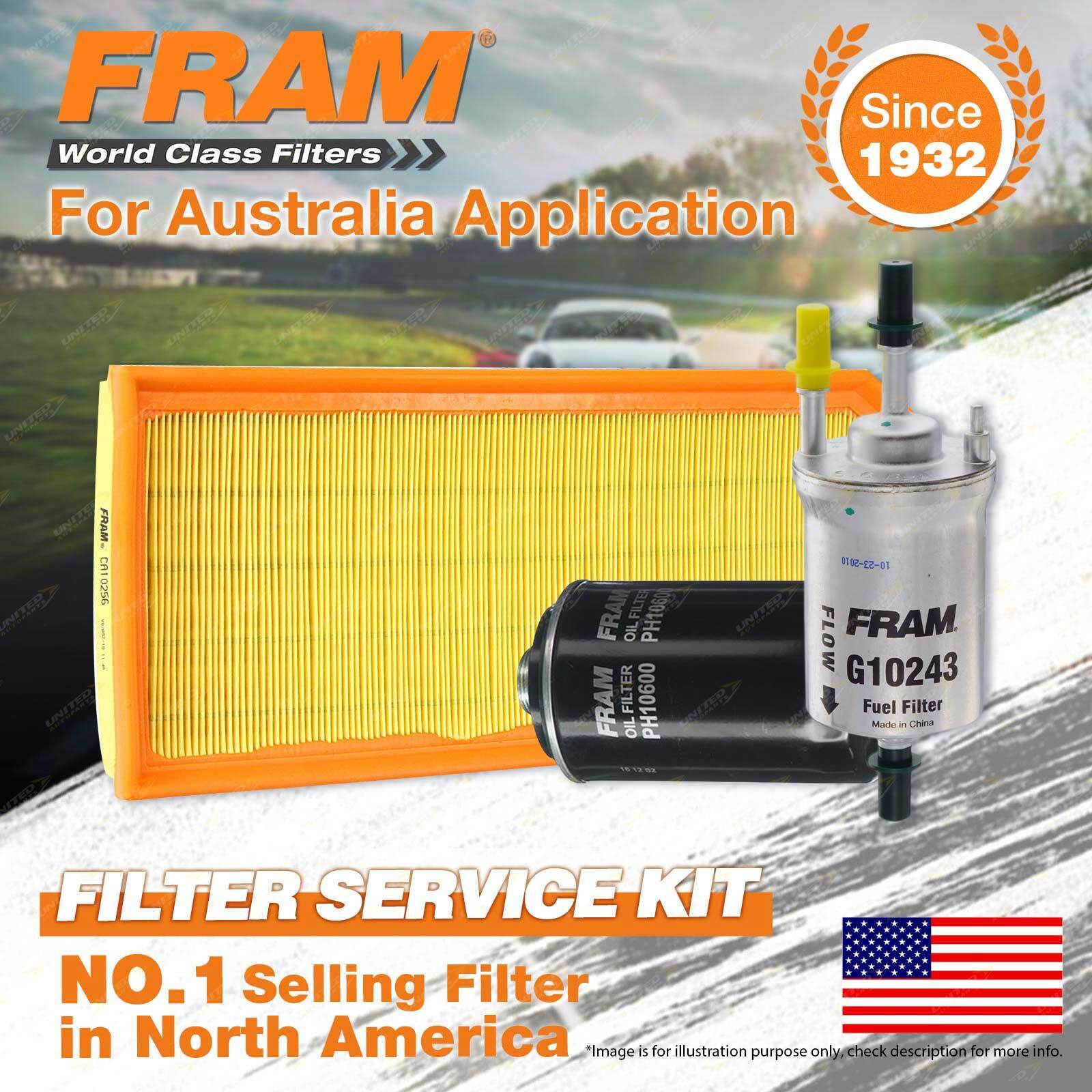 Fram Oil Air Fuel Filter Service Kit for Volkswagen Eos 1F 147 TSI ...