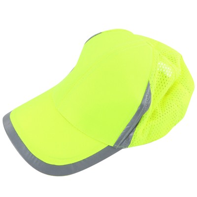High Visibility Safety Caps Reflective Sun Hat Outdoor Sun Visor Hats ...