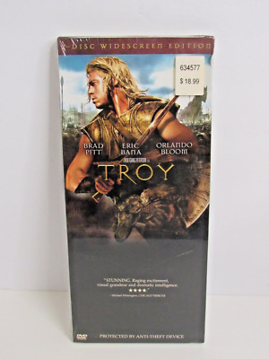 Rare TROY Brad Pitt 2 Disc Widescreen Long Big Box DVD New Sealed | eBay