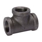 AQUA PLUMB 4-inch Black Threaded Iron Pipe Fitting Tee - Plumbing ...