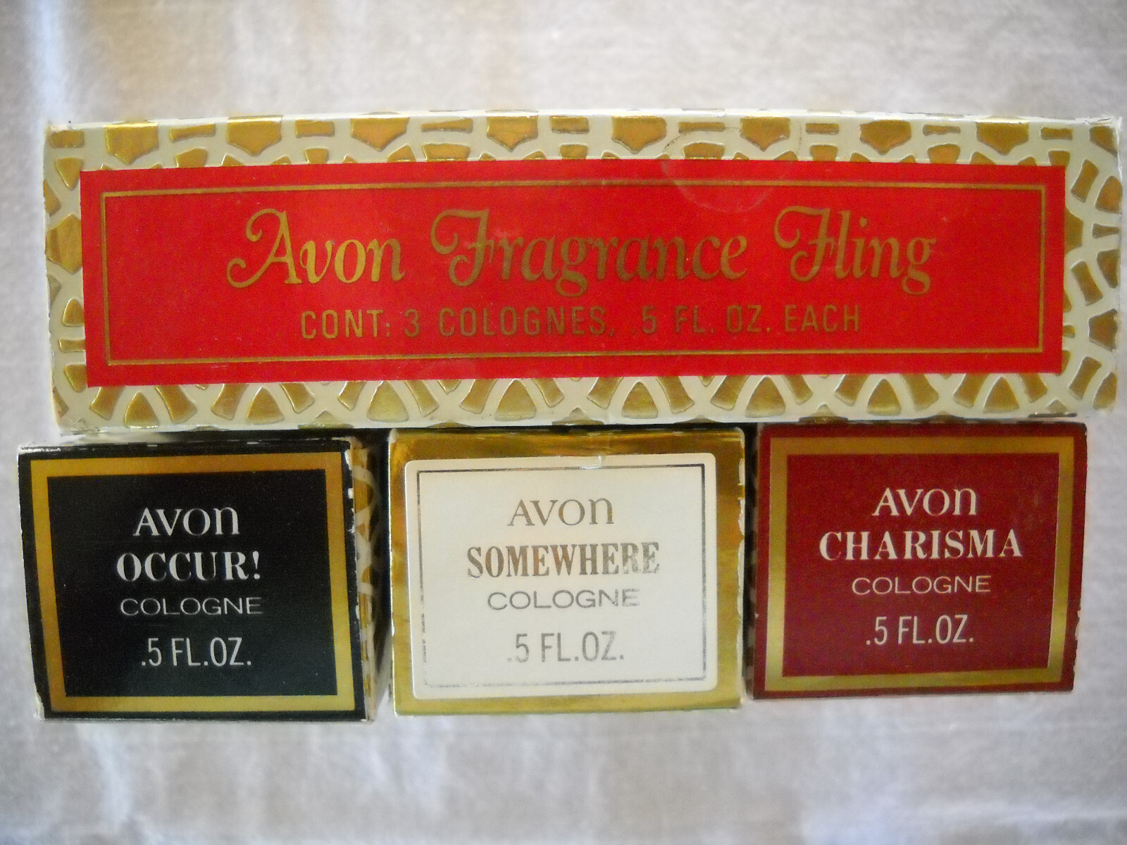 Avon Fragrance Fling - 3 piece - "Charisma, Occur, and Somewhere ...