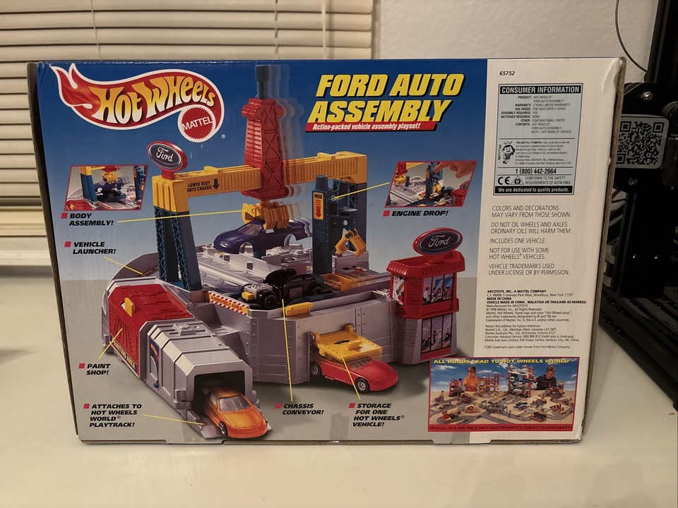 1998 Hot Wheels Ford Auto Assembly Plant Set Mattel FACTORY SEALED | eBay