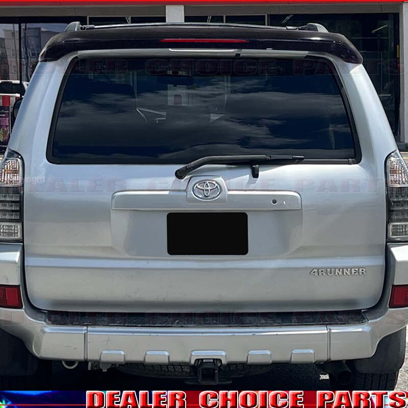 GLOSS BLACK Upper Roof Liftgate Spoiler Wing w/LED For 2003-2009 Toyota ...