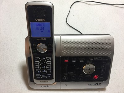 Vtech 6043 Cordless Phone Digital Answering Machine Base & Handset Dect ...