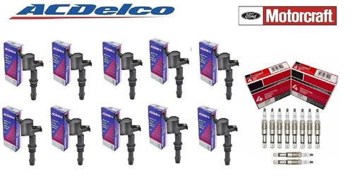 10+AcDelco BS-C1541 DG511 Ignition Coil & 10+Motorcraft Plugs SP546 ...