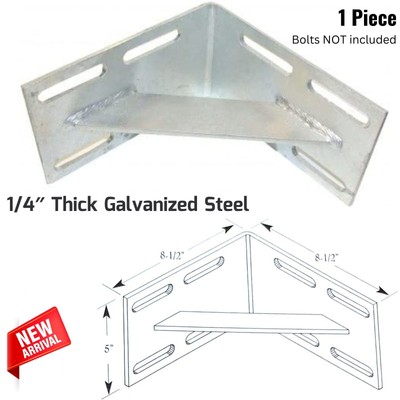 Dock Bracket Galvanized Inside Corner Metal Joint Support for Wooden ...