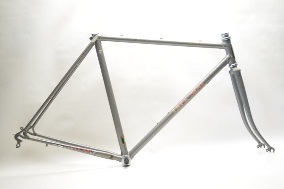 TREK 500 REYNOLDS 501 LUGGED 700c WHEEL BICYCLE 54 CM FRAME SET 126 MM ...